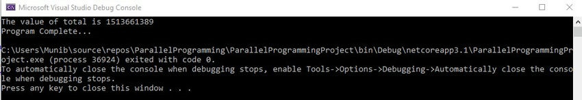 Parallel Programming Using TPL in .NET
