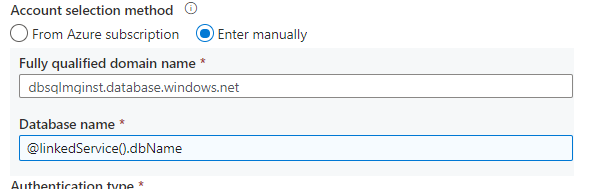 Parameterization In Azure Data Factory Linked Services 