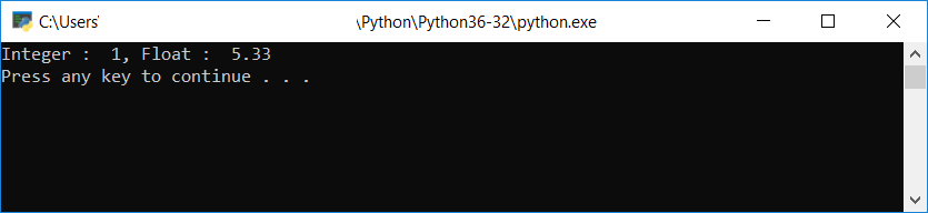 Perform Input And Output Operations Python