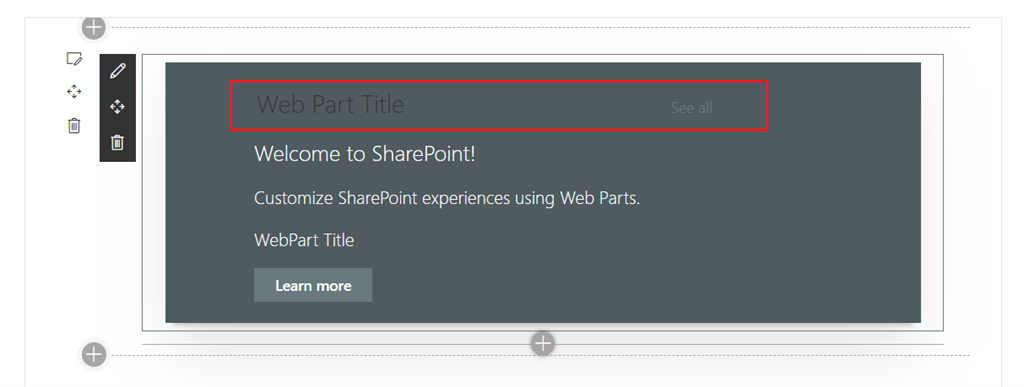 PnP WebPartTitle Control for SPFx