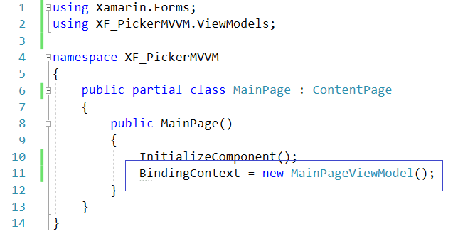 Populate Picker Using MVVM