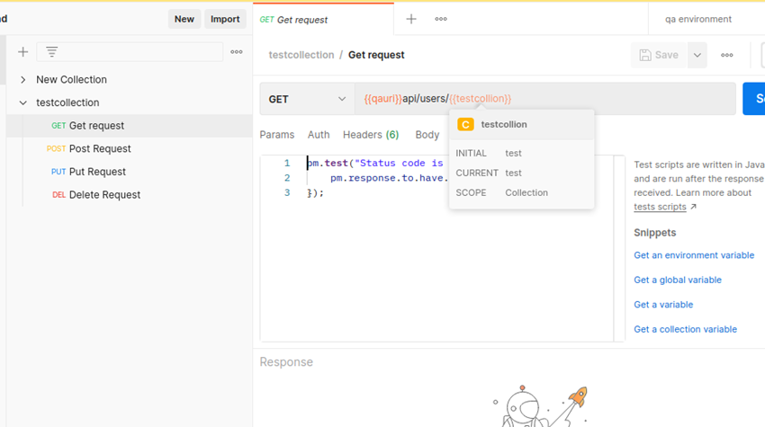 Postman - Environment, Collection And Monitors