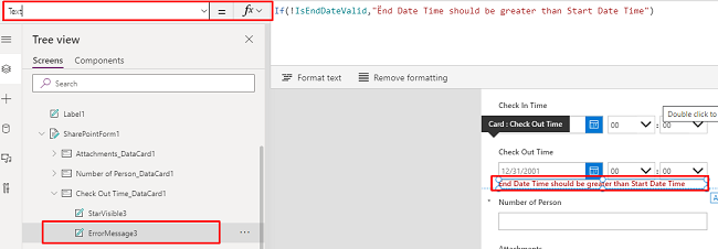 Power Apps Validation End Date And Time Should Be Greater Than Start Date And Time