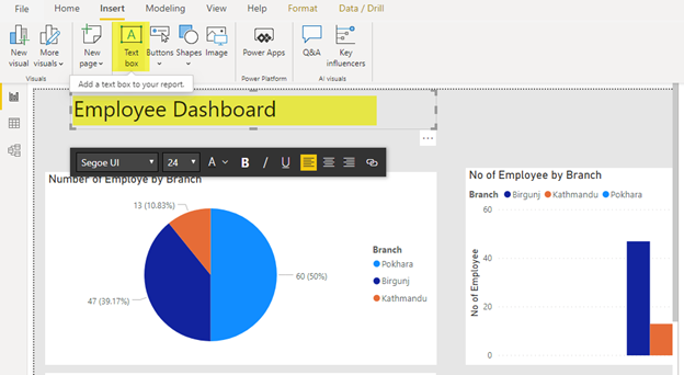 Power BI Report Dashboard Design With An Example Of Scatter Plot And Card