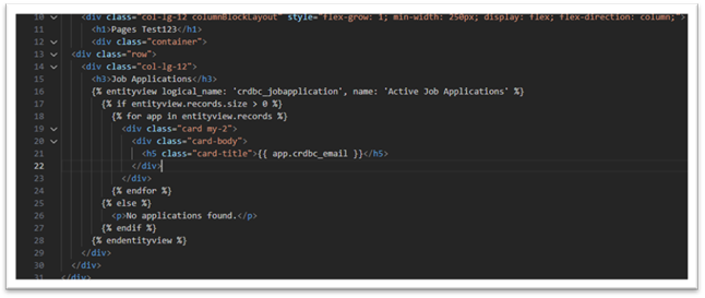 🔍 Power Pages: Fetch Data from a Dataverse Table and Display Using Liquid Template