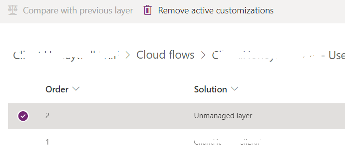 Power Platform Solution Layers
