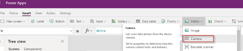 PowerApp Camera Control