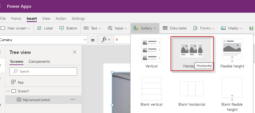 PowerApp Camera Control