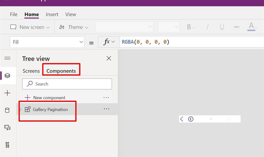 Powerapps Custom Gallery Pagination Component