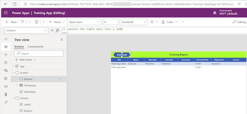 Powerapps Save As Csv Or Generate Report From Csvexcel