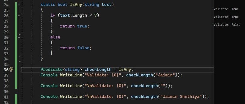 Predicate Delegates in .NET Core C#: Syntax, Usage and Examples