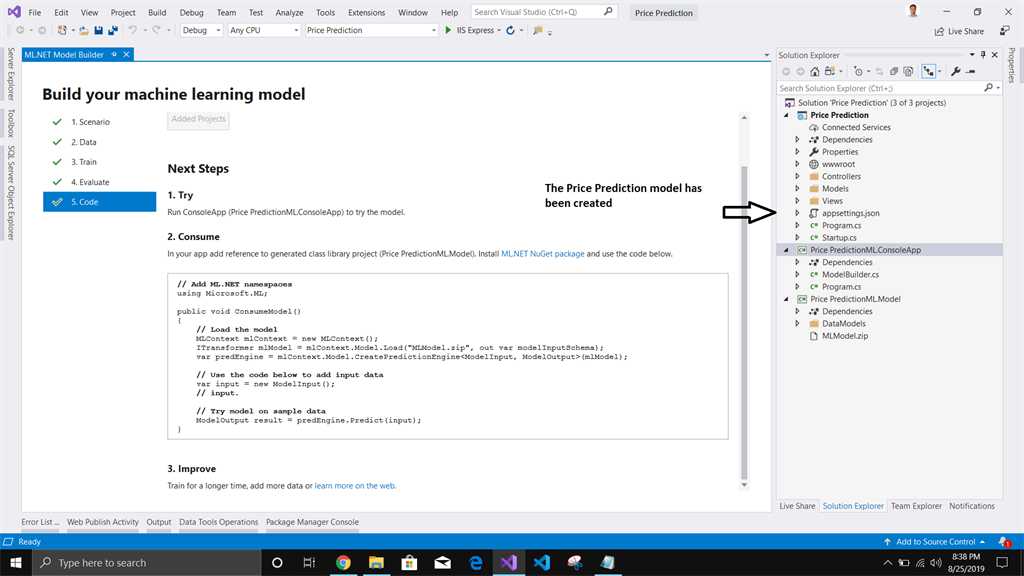Price Prediction In ASP.NET Core Using ML.NET