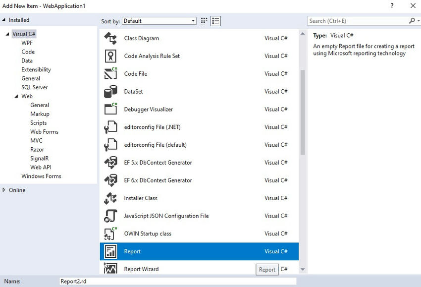 Print RDLC Report Directly To Printer In MVC