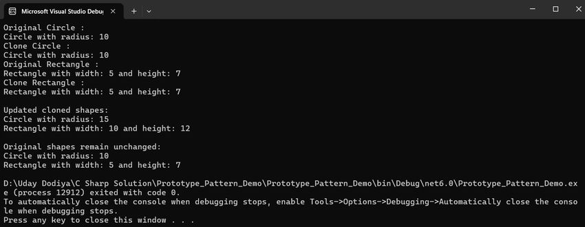 Prototype Pattern Cloning Objects In C 5049