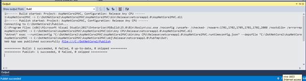 Publish ASP.NET Core 2.0 Application on IIS