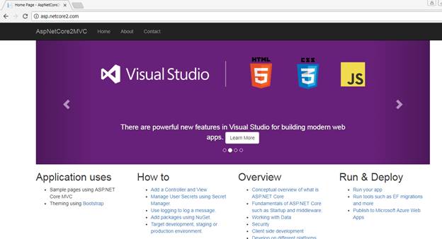 Publish ASP.NET Core 2.0 Application on IIS