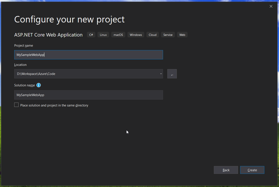 Publish Net Core Webapp To Azure