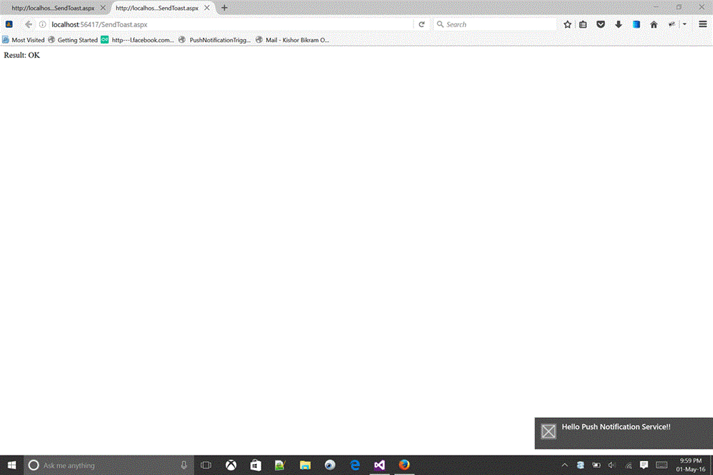 Push Notification Service In Windows Runtime Apps