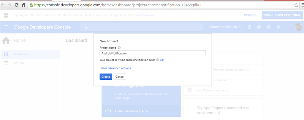 Push Notification To Android Mobile Using GCM (Google Cloud Messaging)