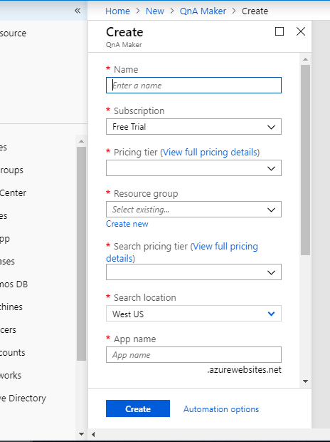 QnA Bot Using Microsoft Azure