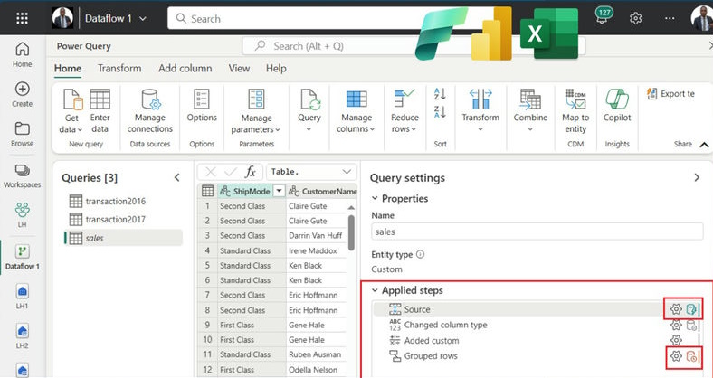 Query Folding in Fabric Dataflow Gen2 (Power Query Online)