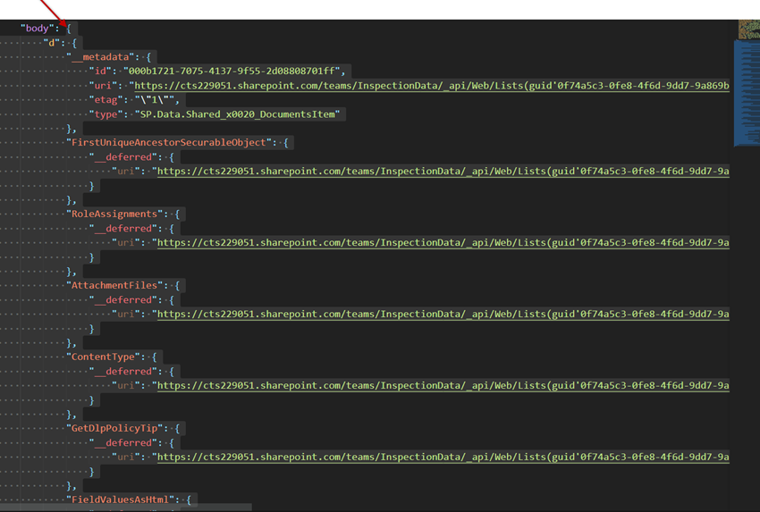 Query Values From JSON Outputs In PowerAutomate