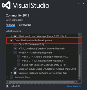Quick Start On Apache Cordova Using Visual Studio 2015