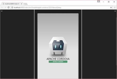 Quick Start On Apache Cordova Using Visual Studio 2015