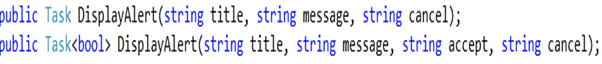 Quick Start Tutorial: Creating Universal Apps Via Xamarin: DisplayAlert And DisplayActionSheet ...