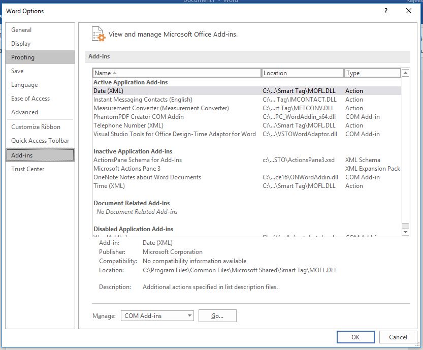 Re Enable A Vsto Add In That Has Been Disabled