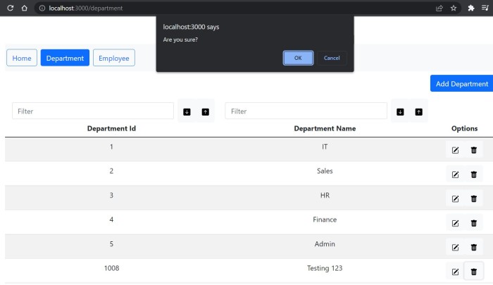 Reactjs Crud Using Net Core Web Api