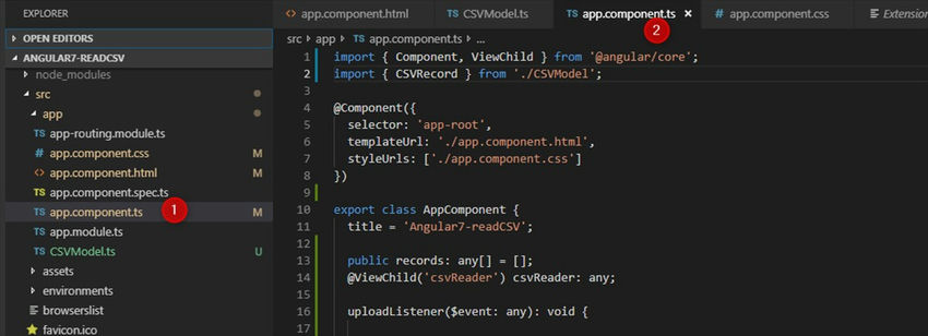 Read CSV File In Angular 7