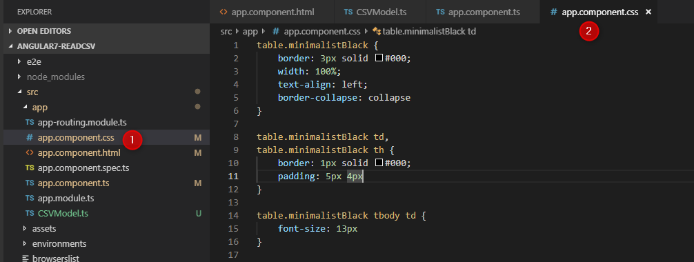 Read CSV File In Angular 7