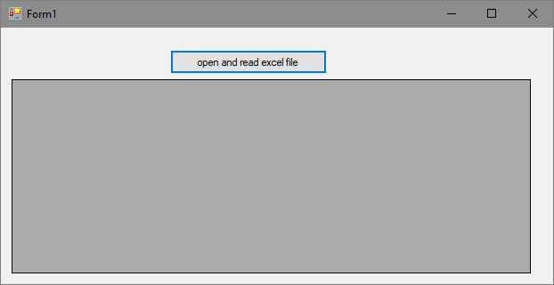 Read Excel File In C Winform