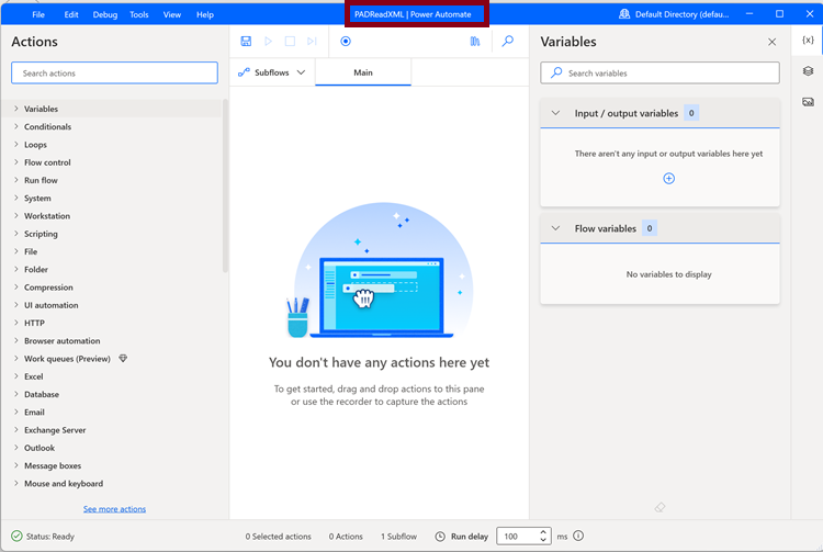 Read XML From File Action in Desktop Flow using Microsoft Power Automate Read XML From File Action in Desktop Flow using Microsoft Power Automate