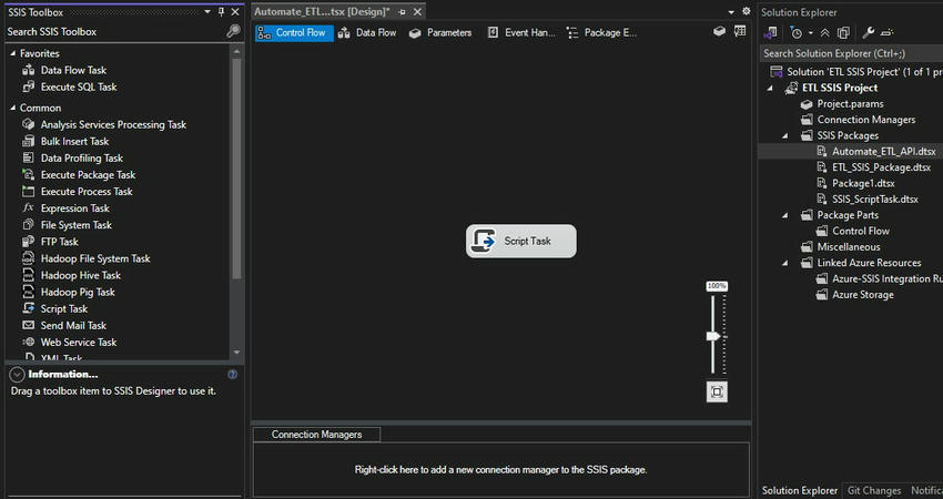 Real-Time Data Retrieval from APIs Using SSIS