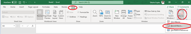 Record A Macro With Excel