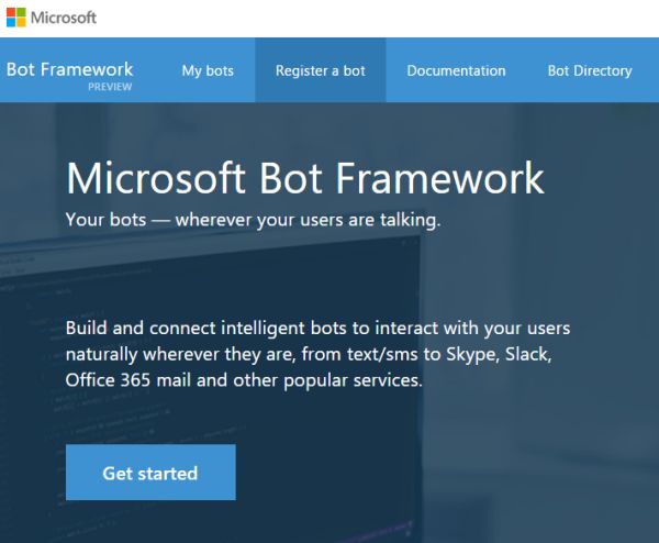 Register Bot with Microsoft Bot Framework Register Bot with Microsoft Bot Framework