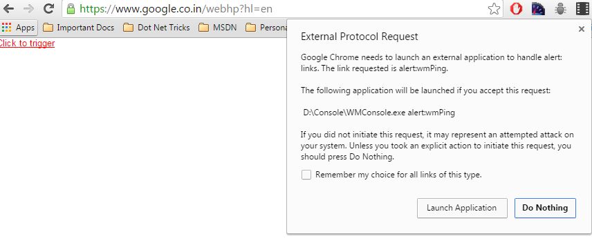 Registering URL Scheme