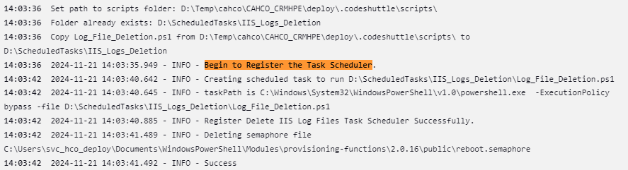 Remove Iis Log Files 4 Deploy Powershell Automation By Pipeline