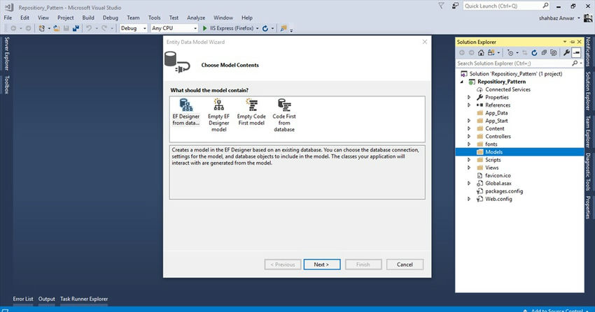 Repository Design Pattern In ASP.NET MVC