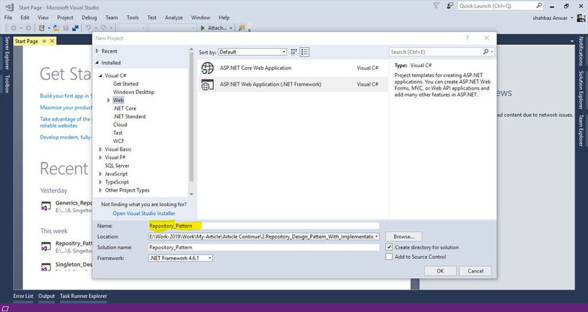 Repository Design Pattern In ASP.NET MVC