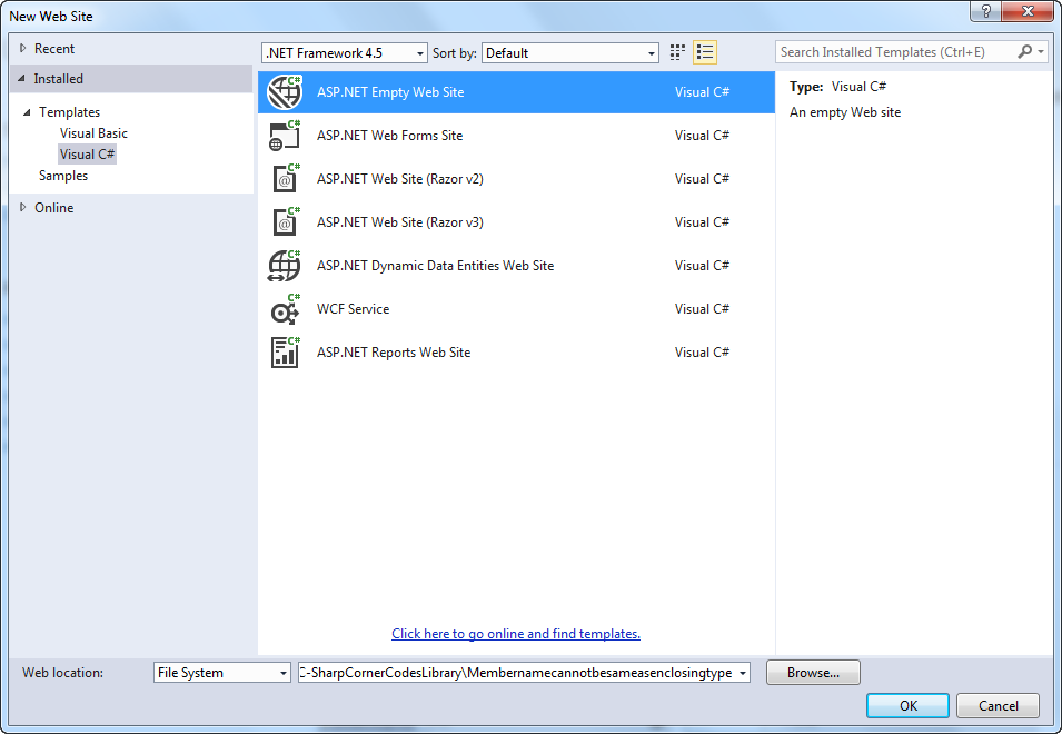 Resolve Member Name Cannot Be The Same As Enclosing Type Error