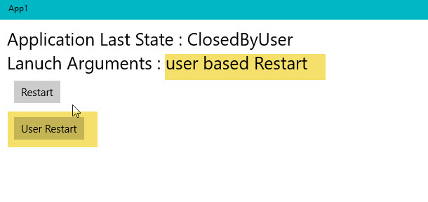 Restart An App Programmatically In UWP (Windows 10 Fall Creators Update ... Restart An App Programmatically In UWP (Windows 10 Fall Creators Update ...