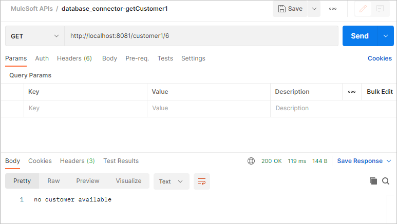 Retrieve Data From Database Based On Conditions In MuleSoft Retrieve Data From Database Based On Conditions In MuleSoft