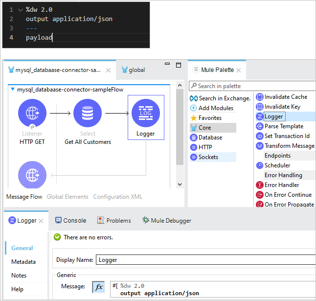 Retrieve Data From Database Based On Conditions In MuleSoft Retrieve Data From Database Based On Conditions In MuleSoft