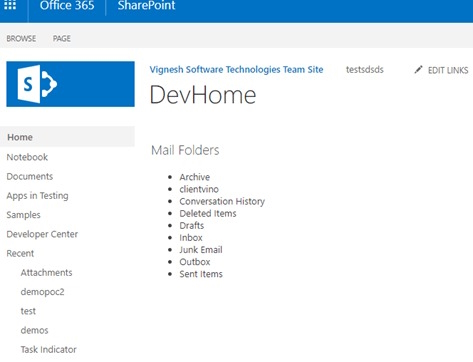 Retrieve Mailbox Folders Using Microsoft Graph API