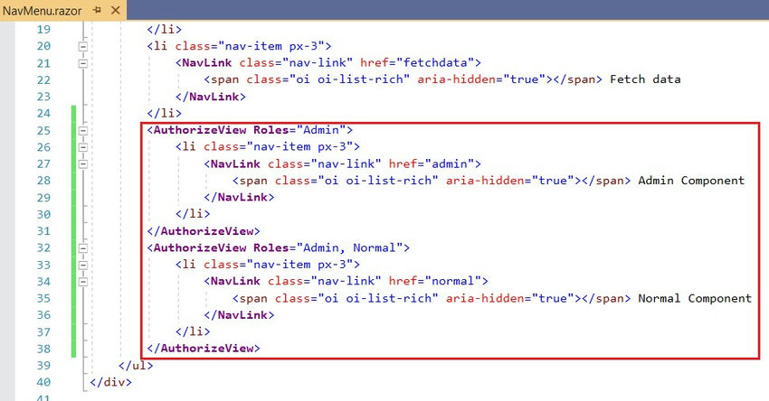 Role Based Authorization In Blazor