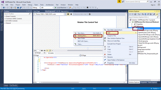 Rotator Tile Control In UWP With XAML And C# Rotator Tile Control In UWP With XAML And C#