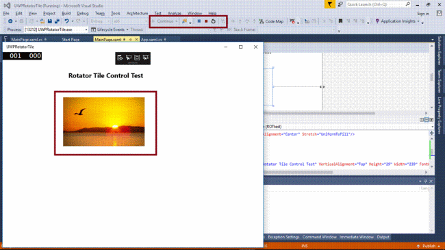 Rotator Tile Control In UWP With XAML And C#
